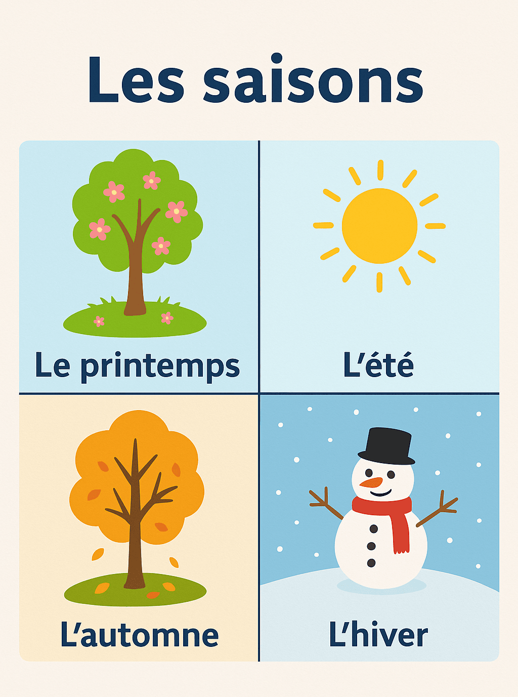French Days, Months, and Seasons – Learn to Talk About Dates - Native ...